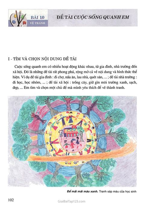 Sgk Âm Nhạc Và Mĩ Thuật 7 Bài 10 Vẽ Tranh Đề Tài Cuộc Sống Quanh Em