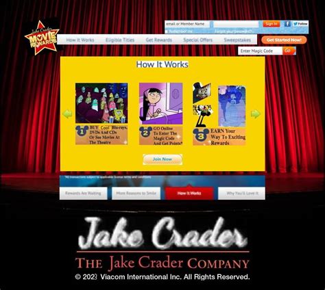 Jake Crader Movie Rewards Website By Denisew54 On Deviantart