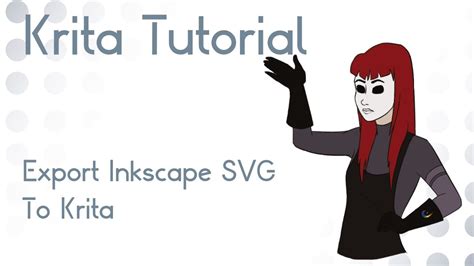 Krita Tutorial Import Svg Files From Inkscape Into Krita Youtube