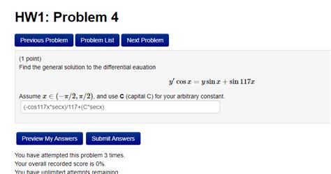 Solved Hw1 Problem 4 Previous Problem Problem List Next