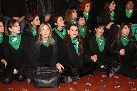 Las actrices argentinas volvieron a reclamar por la legalización del