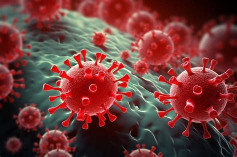 Premium Photo Hiv Virus Attacking Cell D Render