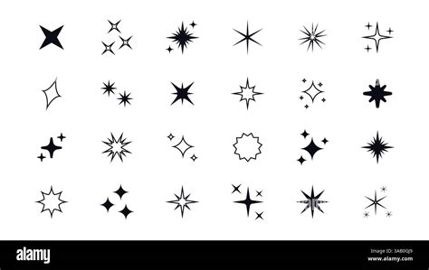 Minimal Star Shapes Set Cut Out Stock Images And Pictures Alamy