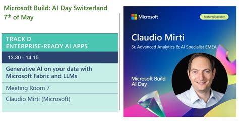 Claudio Mirti On Linkedin Msbuildai Microsoft Azure Data