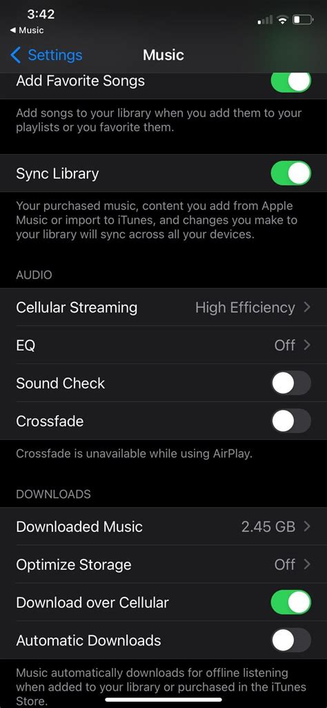 Many Apple Music Settings Missing R Applemusic
