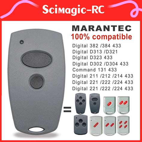 Marantec Digital D D Mhz Rögzített Kód Garázs Távirányító Mhz Kapuajtó Nyitó