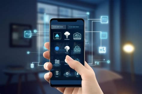 Premium Photo Smart Home Controlled Smartphone Internet Of Things Technology Of Home