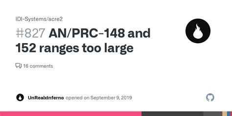 An Prc And Ranges Too Large Issue Idi Systems Acre