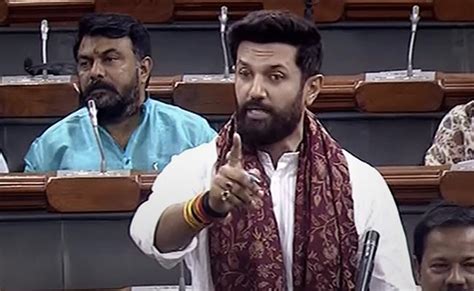 In Lok Sabha Chirag Paswan Claims Crimes Against Dalits On Rise In Bihar