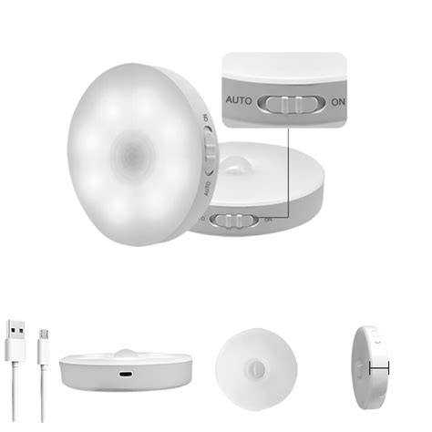 Round Motion Sensor Led Night Light Tech Haus