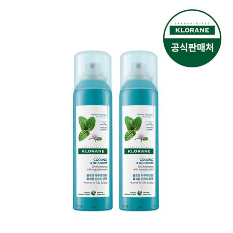 클로란 클로란 클로란공식 아쿠아민트 쿨세범 드라이 샴푸 150ml 2개쿨링피지유분케어 위시버킷