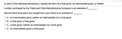 solved in each of the following transactions classify the