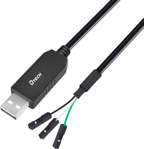 DTECH 3ft 3 3V FTDI USB To TTL Serial Adapter Debug Cable TX RX Signal