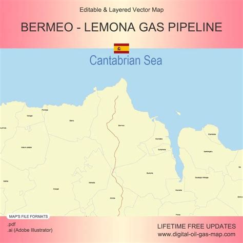 Map Of Bermeo Lemona Gas Pipeline Gas Pipeline Map Oil And Gas