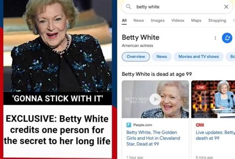 Betty White X All Betty White Amer Tress Overview News