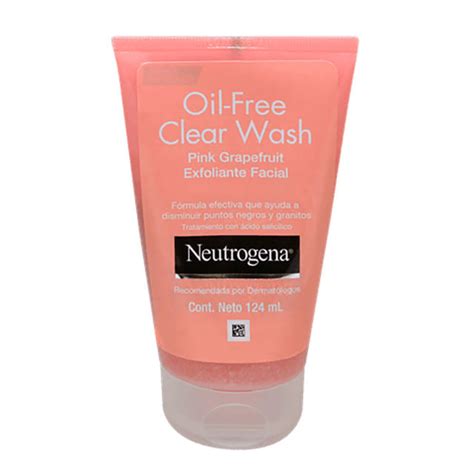 Gel Exfoliante Facial Oil Free Clear Wash Neutrogena Tubo 124 Ml