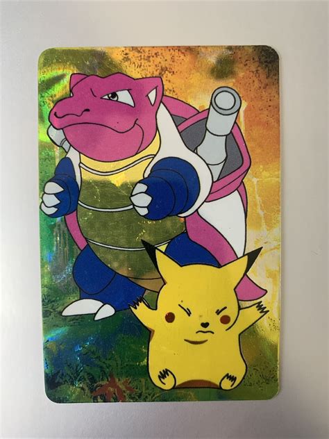 Mavin Pokemon PIKACHU Holo PRISM Japanese VENDING MACHINE Anime Card RARE Vintage