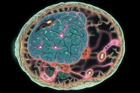Premium Ai Image Human Internal Organs With Examples Of Brain Toxoplasma