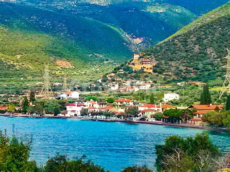 바닷가 에게해 유럽 그리스 해변마을 사진이미지일러스트캘리그라피 파랑작가