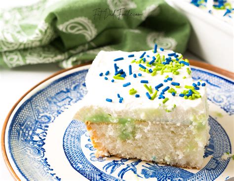 Pistachio Poke Cake Fat Dad Foodie
