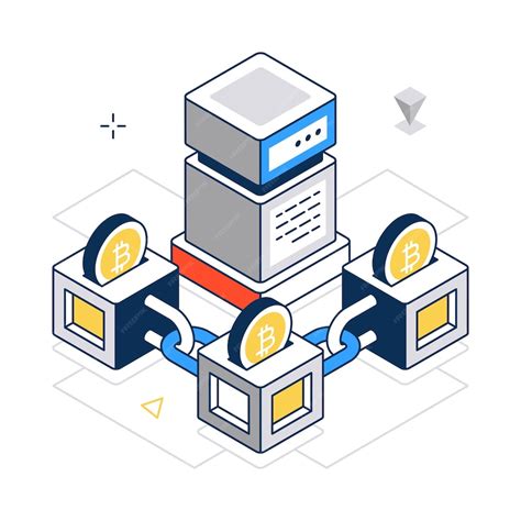 Premium Vector Blockchain Network Concept Vector Isometric Style Stock Illustration Eps File
