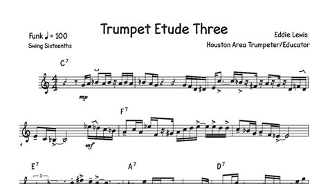 2025 TMEA All State Jazz Trumpet Etude 3 YouTube