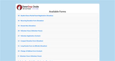 Donorsnap Onsite With Card Reader Donorsnap Support