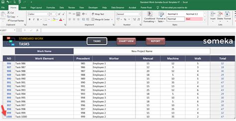 Standard Work Template [instant Download]