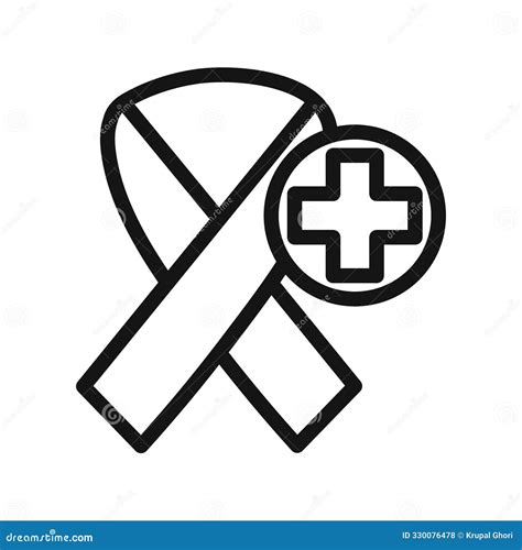 Oncology Department Symbol Mark In Filled Style Stock Illustration