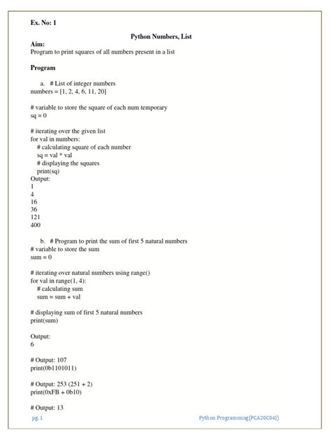 Lab Manual Python 2023 Final Pdf Polynomial Computer Programming