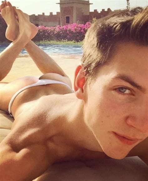 Cute Guy Tanning At The Pool In A Thong Corey716