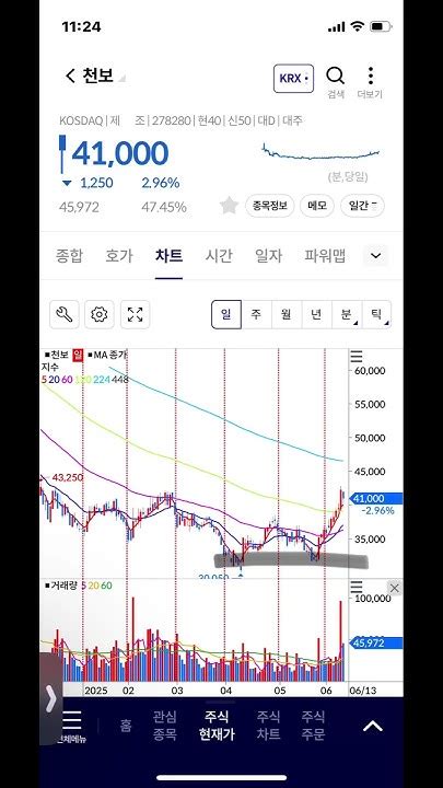 천보 쌍바닥 찍고 반등 횡보 구간 주식 주가 전망 차트 분석 Youtube