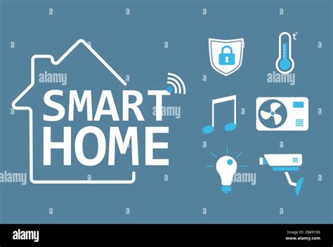 Smart Home Flat Icons Set Stock Vector Image And Art Alamy