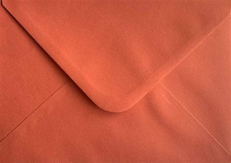 100 Burnt Orange Colour 133mm X 184mm 5 X 7 Gummed Diamond Flap