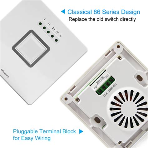 Push Button Fan Speed Control Switch Minimum Speed Value Adjustable