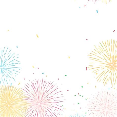 Happy New Year Fireworks Confetti Background Images Collections Cute