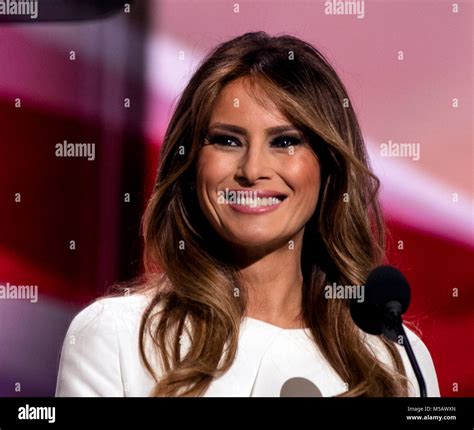 Cleveland Ohio Usa 18th July 2016 Future First Lady Melania Trump