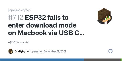Esp32 Fails To Enter Download Mode On Macbook Via Usb C Adapters