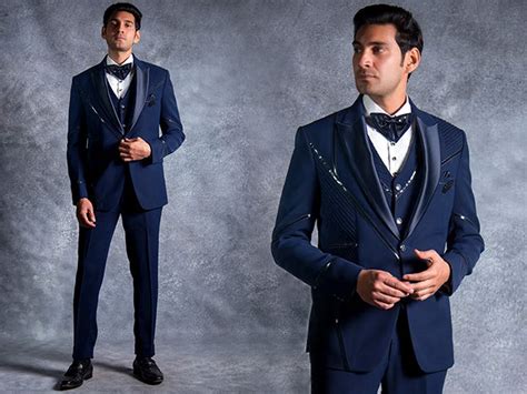 How To Style Mens Navy Blue Blazer Utsav Fashion