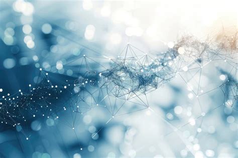 Abstract Network Connection Digital Data Flow Visualization Stock Illustration Illustration