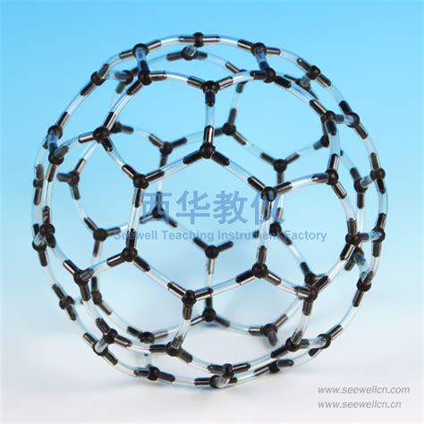 Chemical Molecular Structure C60 Crystal Structure Model 3120 C60