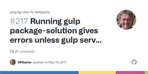 Running Gulp Package Solution Gives Errors Unless Gulp Serve Has Been Run Previously · Issue