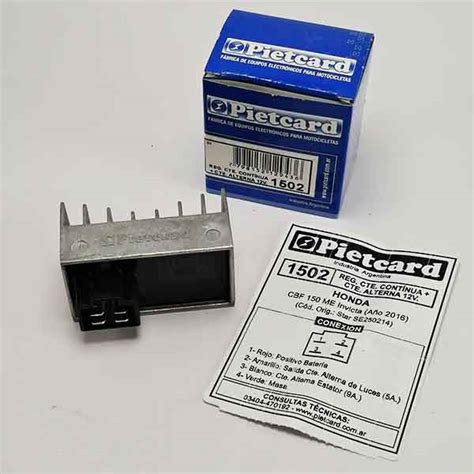 Rectificador Honda Cbf 150 Me Invicta Pietcard 1502 Monofasico Ccca