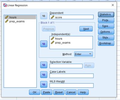 Durchführen einer multiple linearen Regression in SPSS Statologie