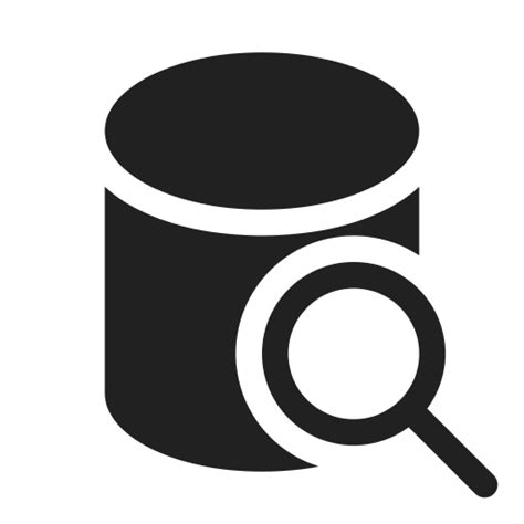 Database Zoeken Gevuld Pictogram In Fluent Solid 20px