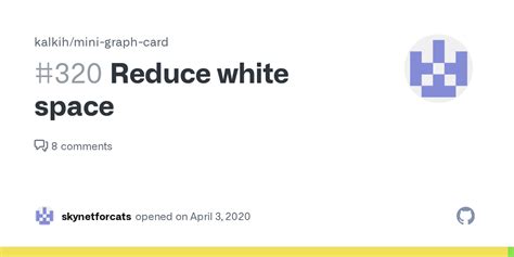 Reduce White Space Issue Kalkih Mini Graph Card GitHub