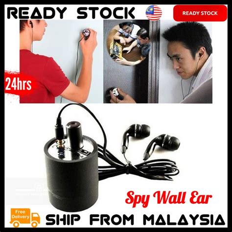 Spy Wall Ear Hearing Through Device Bug Hearing Microphone Wall Sound