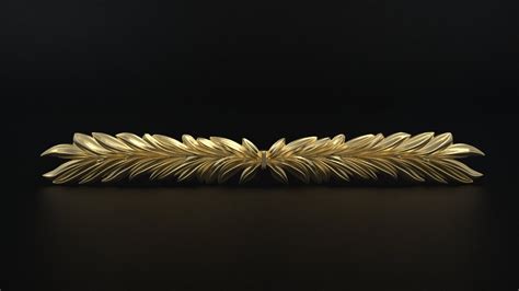 Laurel Wreath 3d Stl Model For Cnc And 3d Printer Etsy