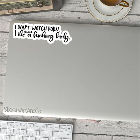 I Dont Watch Porn I Read It Sticker Waterproof Stickers Smut