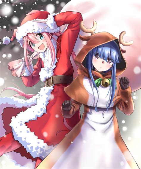 Shima Rin And Kagamihara Nadeshiko Yurucamp Drawn By N2midori Danbooru